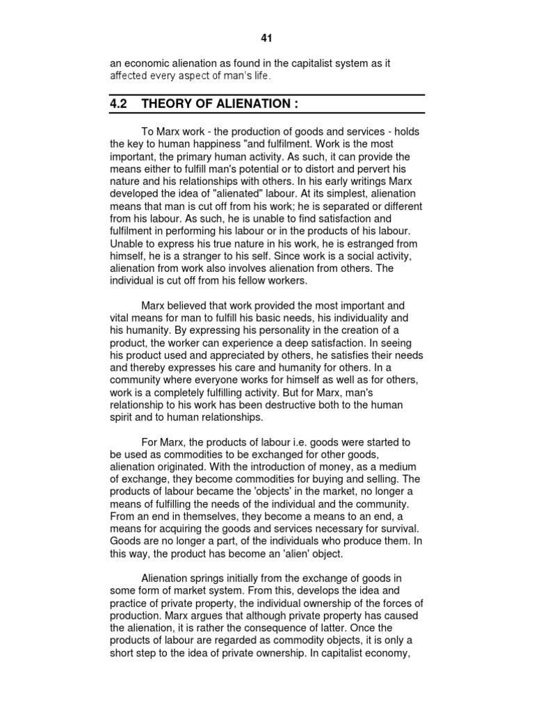 Theory of Alienation | PDF | Marx's Theory Of Alienation | Labour Economics