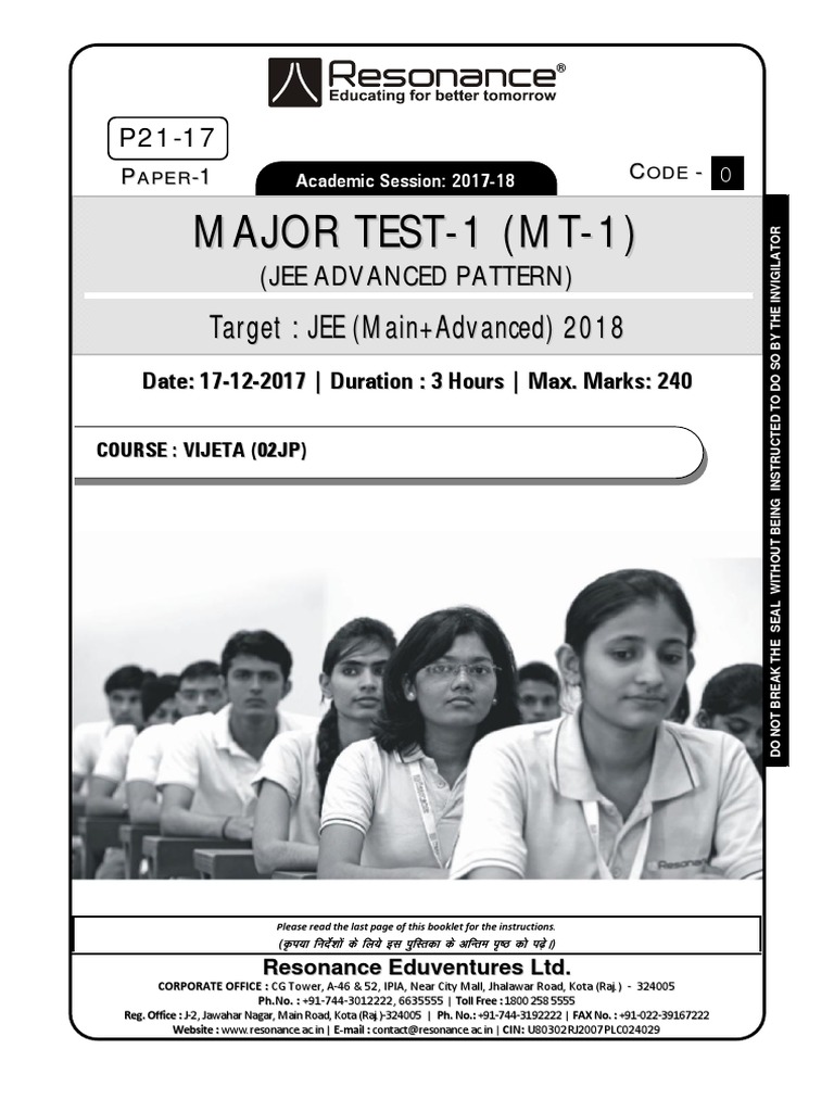 All Reso MT Paper & Sol | PDF | Neutron | Nature