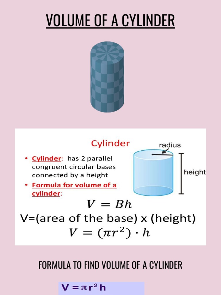 Lesson 9-VOL OF CYLINDER | PDF | Art