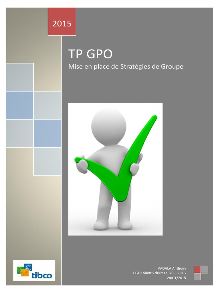 TP Gpo | PDF | Stratégies de groupe | Active Directory
