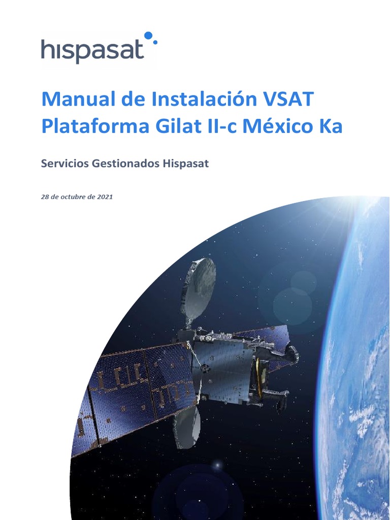 Manual Instalación VSAT Plataforma Gilat SEII-C Versión MEX - 6 | PDF ...