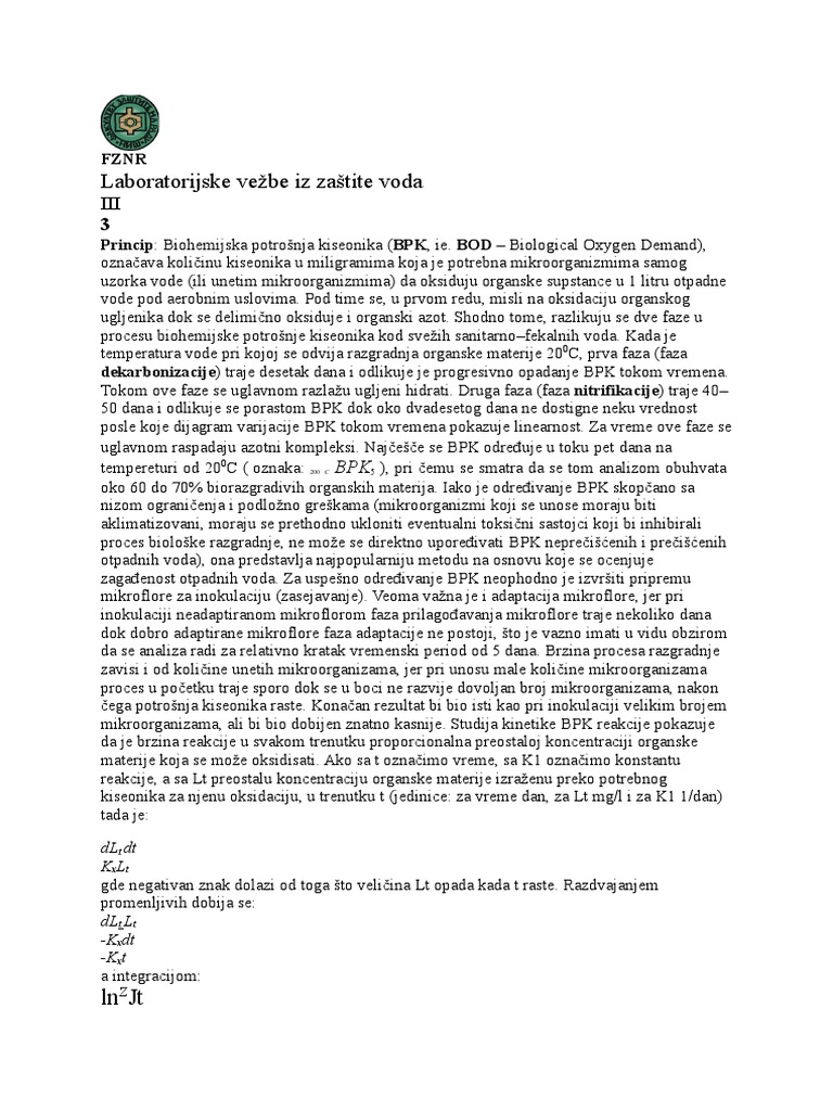 FZNR Vezbe 3-BPK | PDF