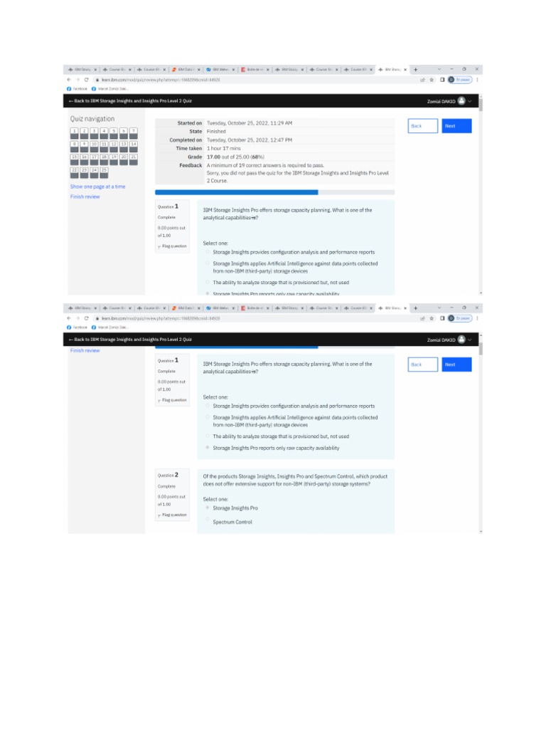 Ibm Storage Insights And Insights Pro Level 2 Quiz Pdf