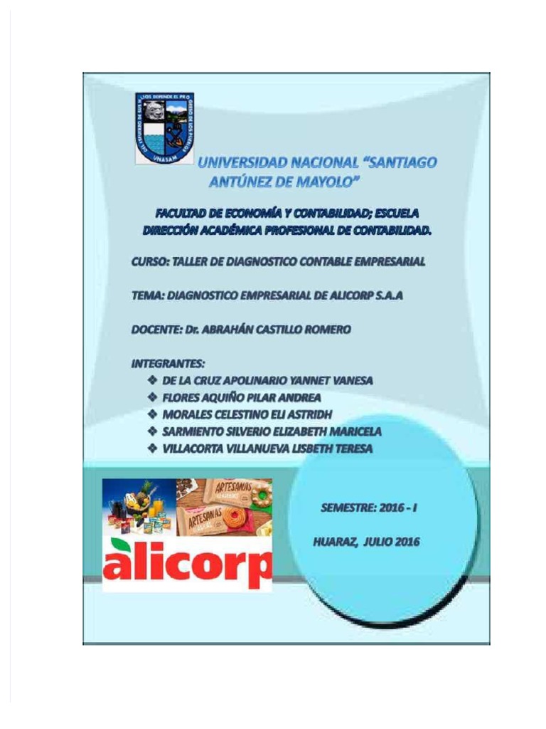 PDF Alicorp Saa Terminadodocx - Compress | PDF | Calidad (comercial) | Business