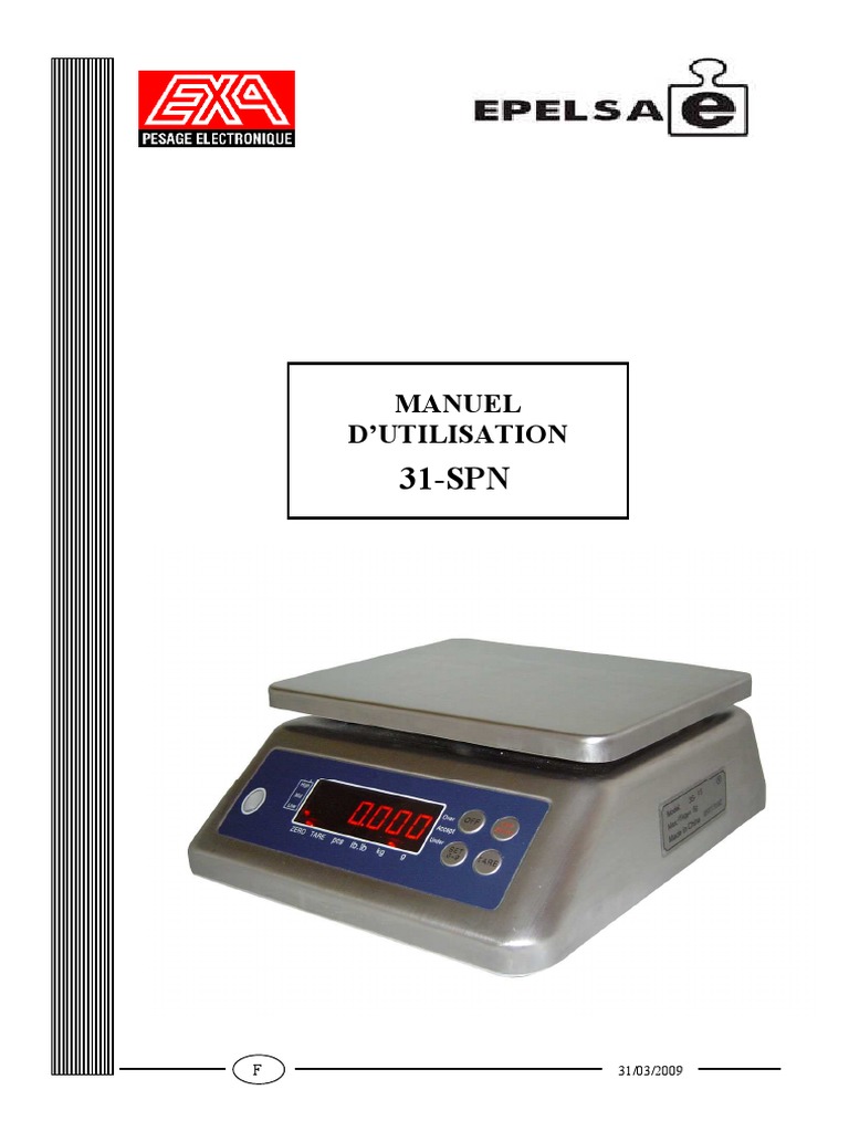 43-Exa 31spn | PDF | Balance (instrument) | Grandeur physique