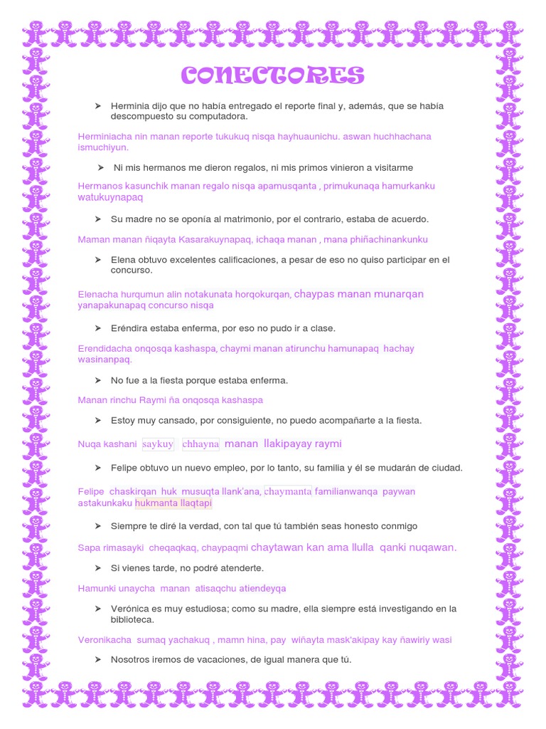 Quechua Conectores | PDF