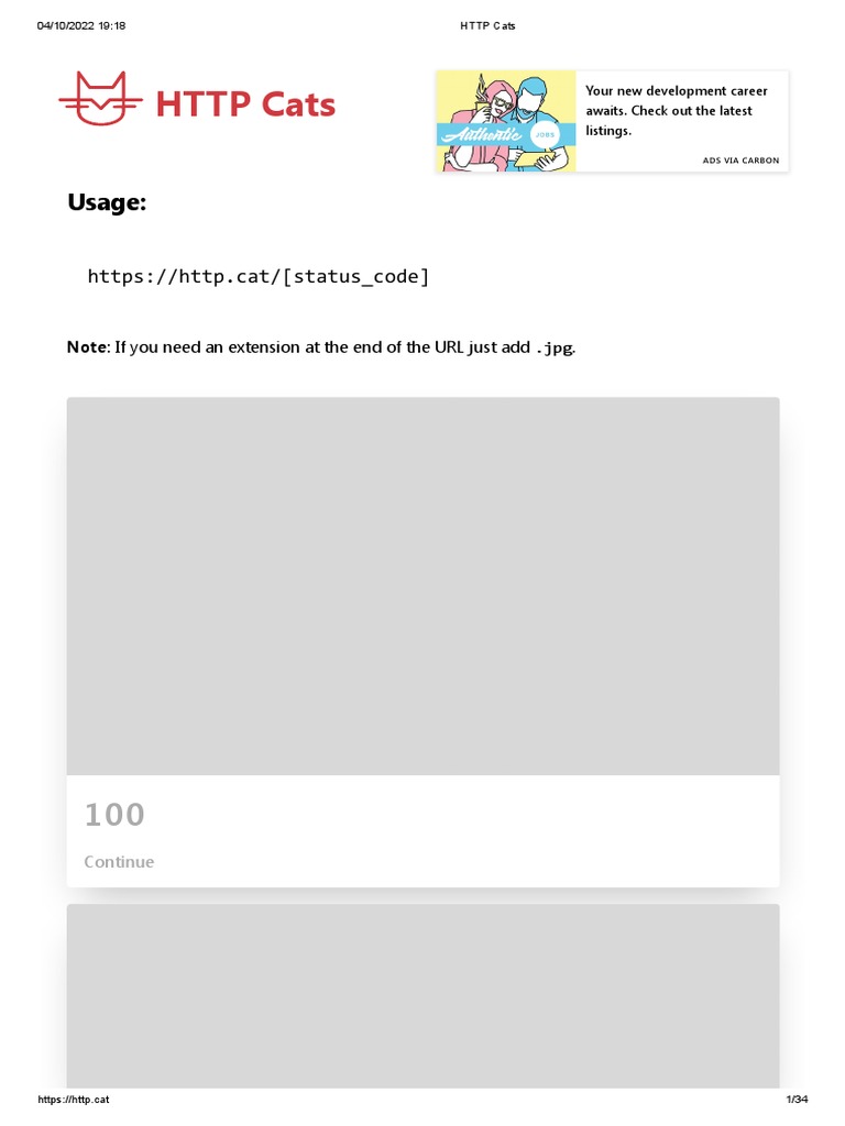 HTTP Cats | Download Free PDF | Hypertext Transfer Protocol | Proxy Server