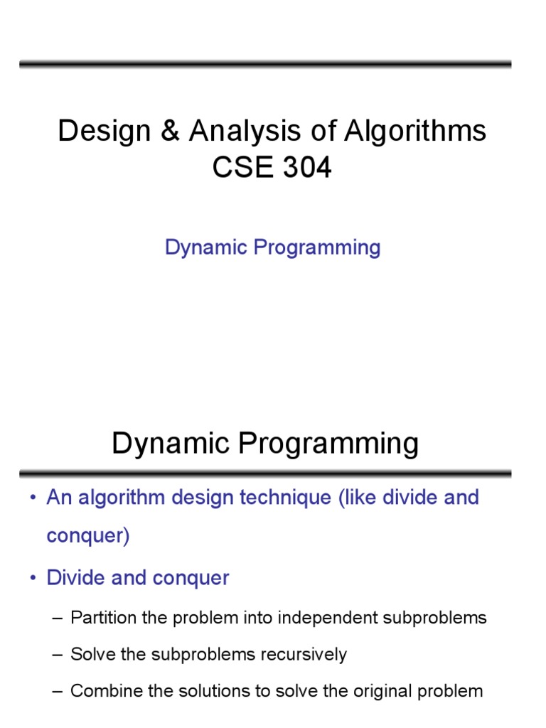 DP 1 | PDF | Dynamic Programming | Theoretical Computer Science