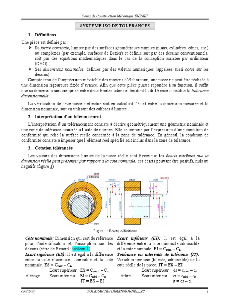 3 Tolérance Dimensionnelle | PDF | Tolérance géométrique | Ingénierie