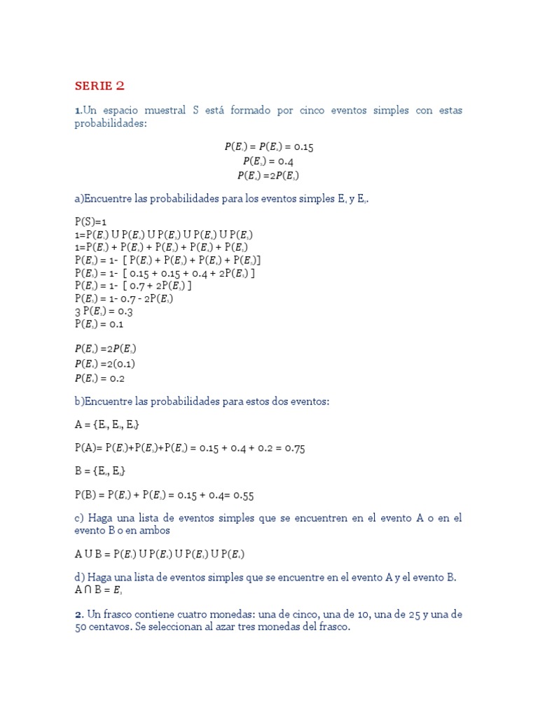 Serie 2 | PDF | Probabilidad | Cáncer de pulmón