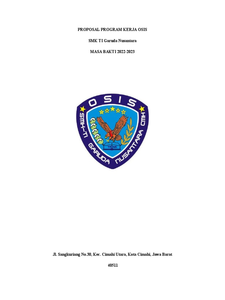 PROPOSAL PROGRAM OSIS (Salinan) | PDF