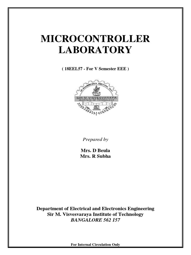 Micro Controller Lab Manual 2020 | PDF | Engineering | Electric Motor