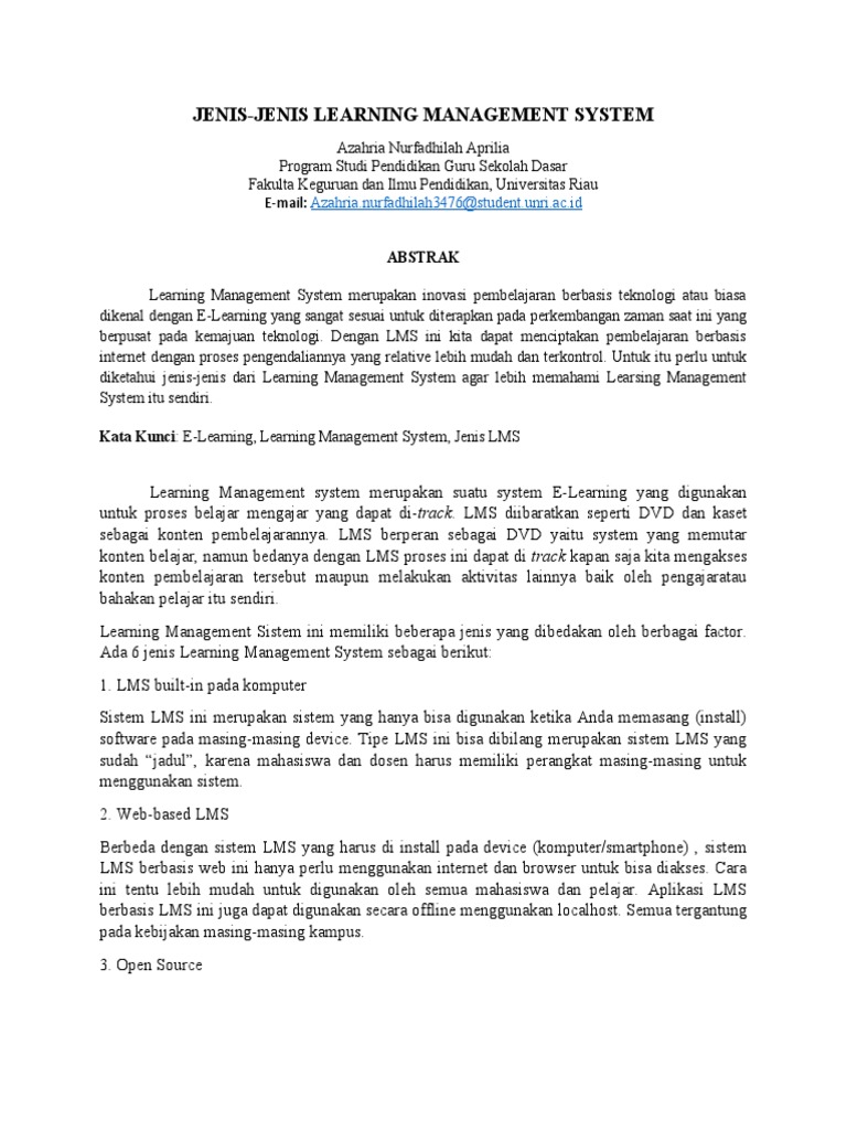 Learning Management System | PDF