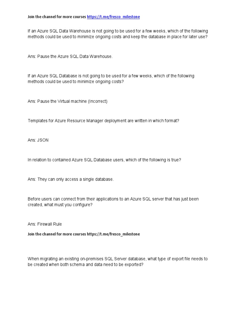 Azure Databases | PDF | Databases | Microsoft Azure