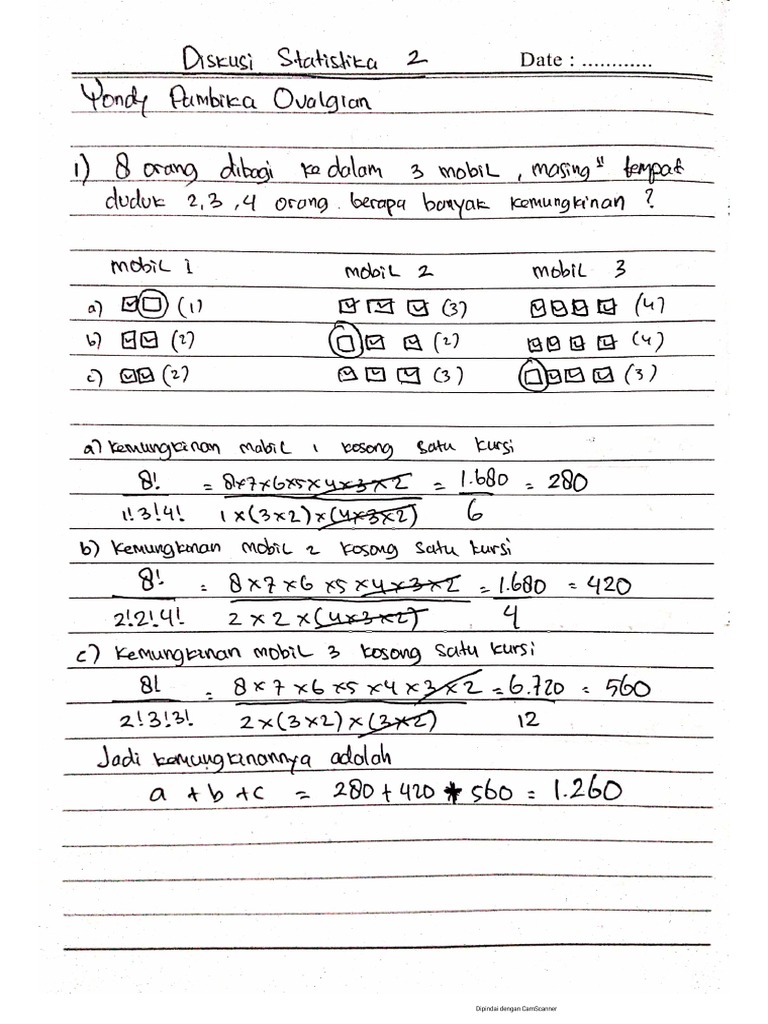 Diskusi 2 Metode Statistika - Yondy Pambika | PDF