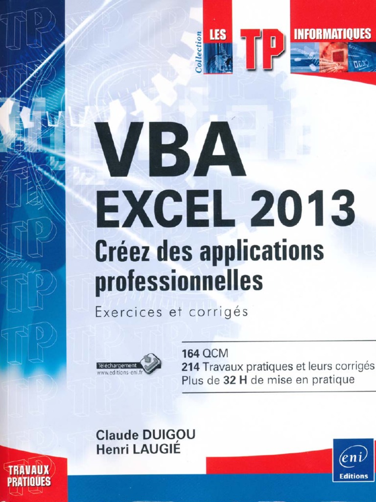 Eni TP Vba Excel 2013 | PDF Eni TP Vba Excel 2013 | PDF