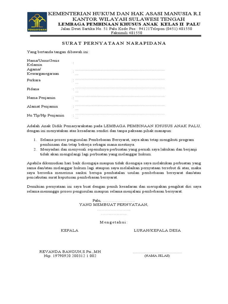 Surat Penjamin Keluarga NEW PB, CB | PDF