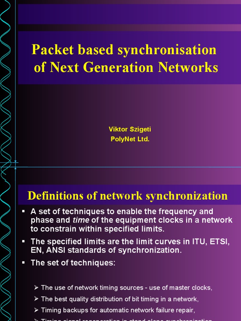 5 Packet Synchronization Of Ngn Networks Pdf Service Industries Computer Standards
