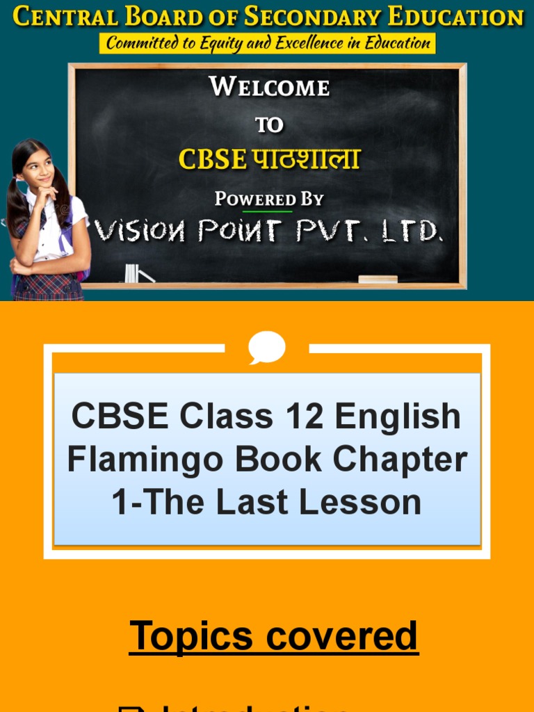 Class 12 The Last Lesson | PDF | Teachers