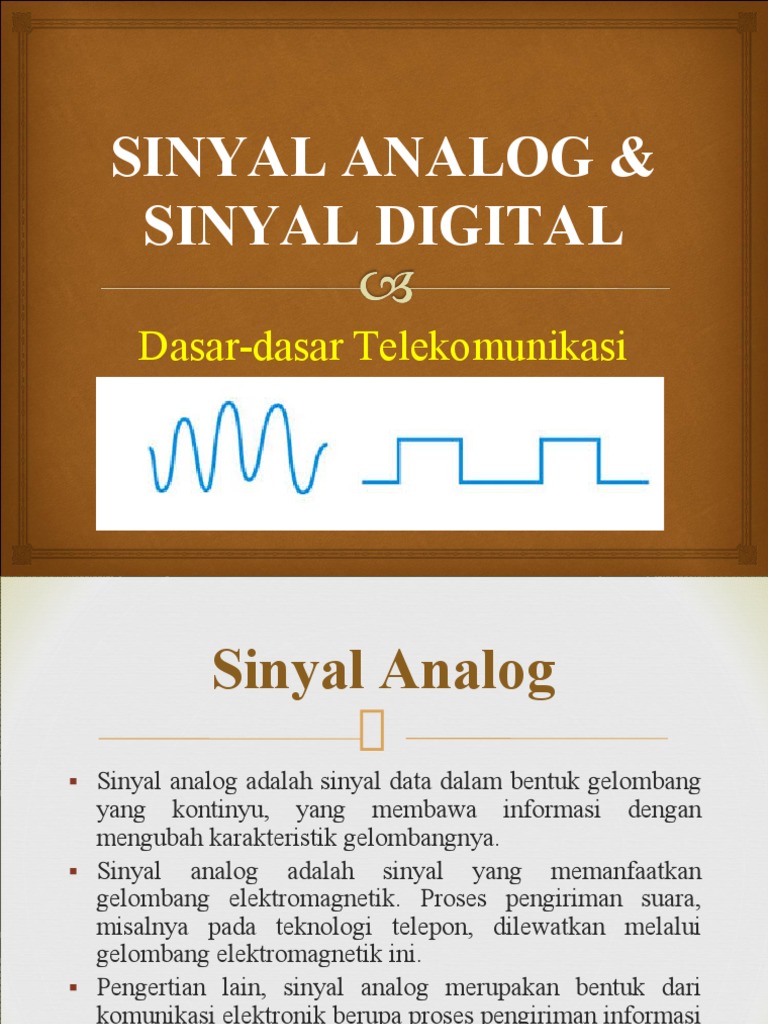 Sinyal Analog Dan Sinyal Digital | PDF | Komputer