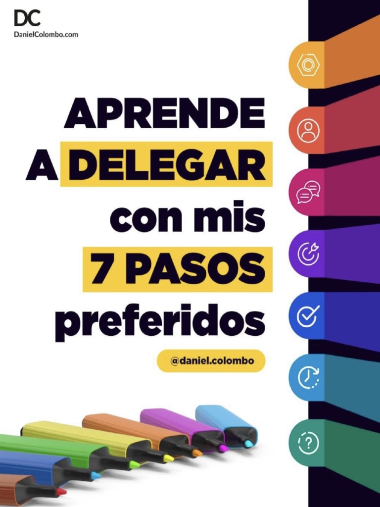 Aprende A Delegar en 7 Pasos - Daniel Colombo | PDF