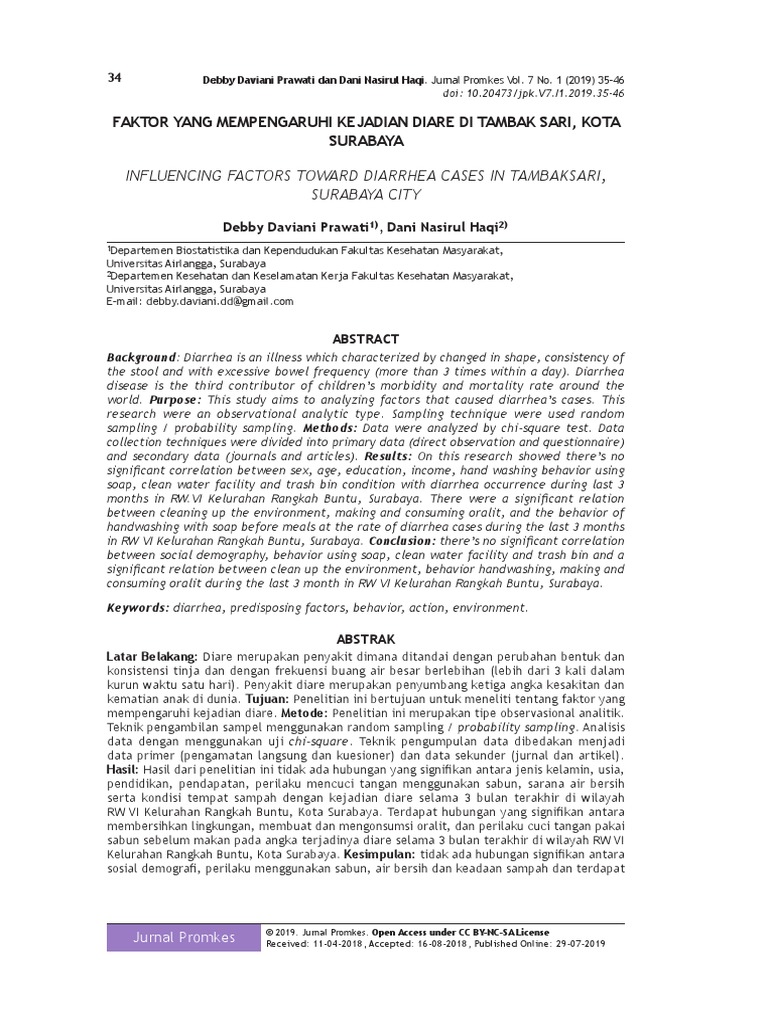 Jurnal 4 | PDF | Diarrhea | Science