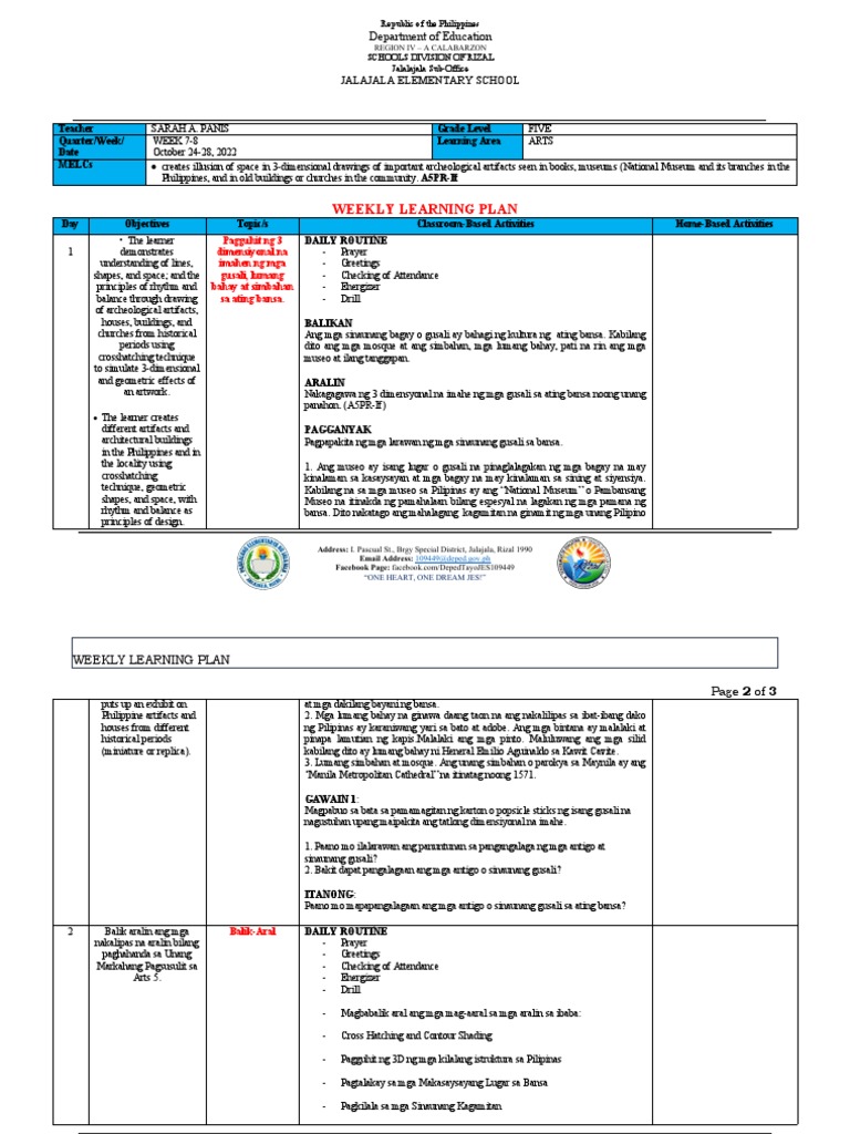 Arts-Q1-Week 5 | PDF