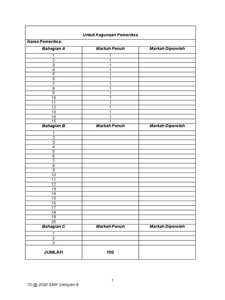 Soalan Pat 2021 | PDF