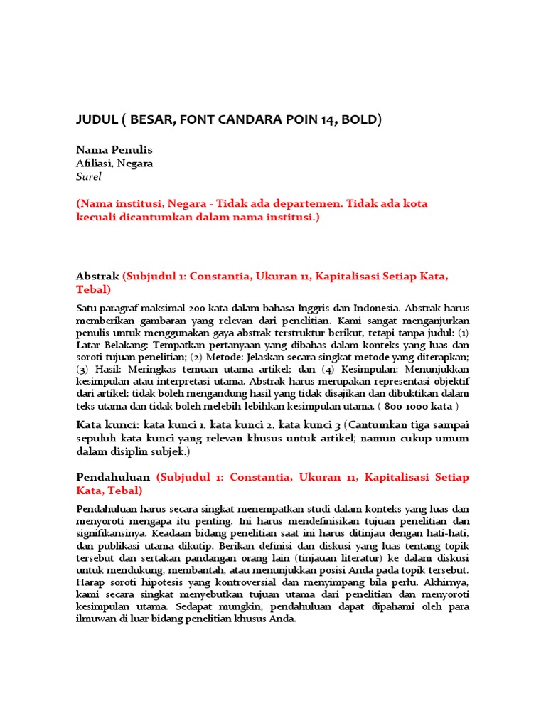 Format Journal Template Pdf
