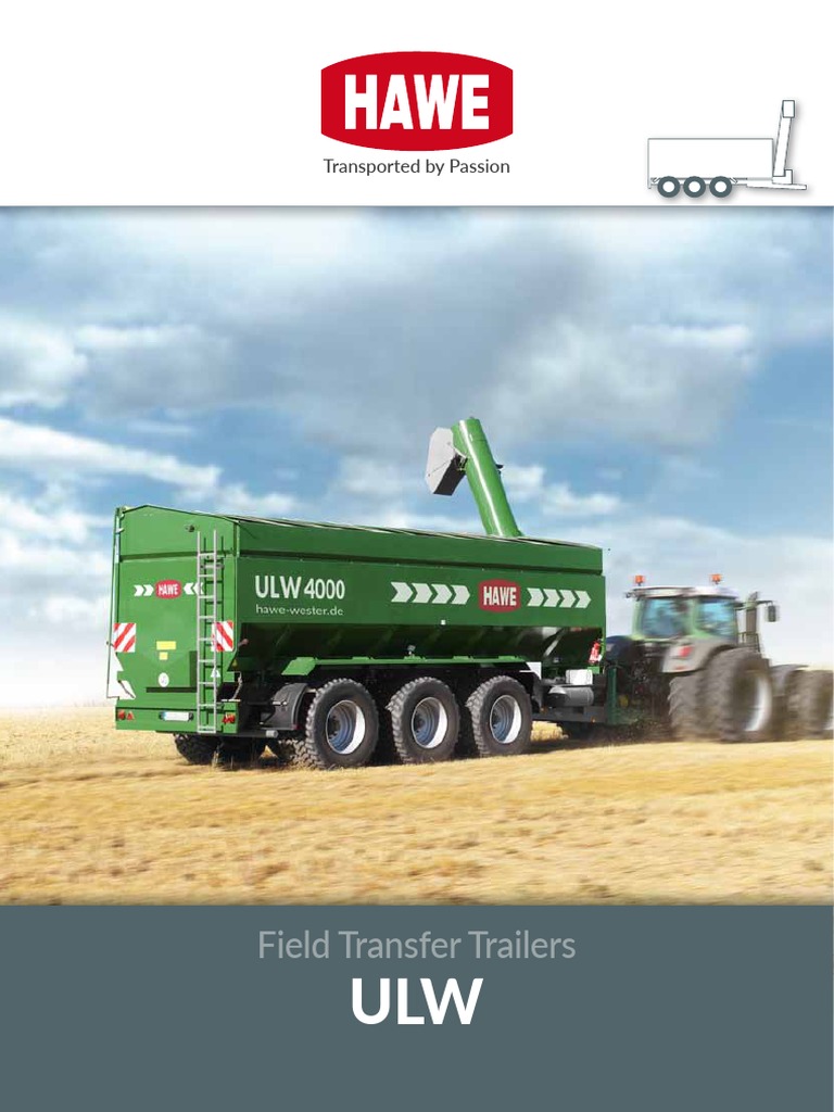 HAWE Transfer Trailers: High-Performance Solutions | PDF | Tire | Tractor