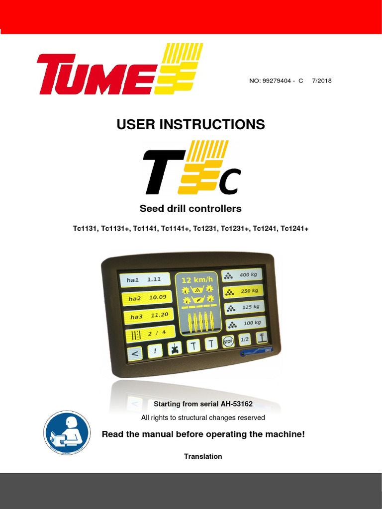 TC User Manual Eng C 2018 | PDF | Electrical Connector | Menu (Computing)