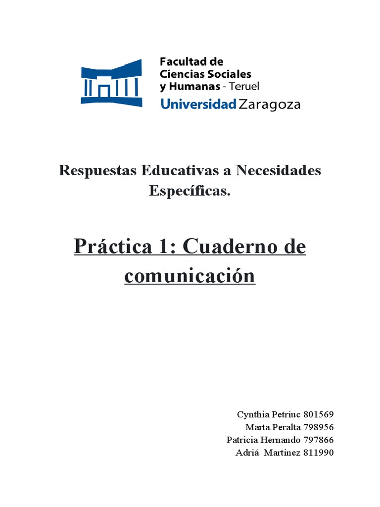 Cuaderno de Comunicación para Alumnos TEA | PDF | Comunicación