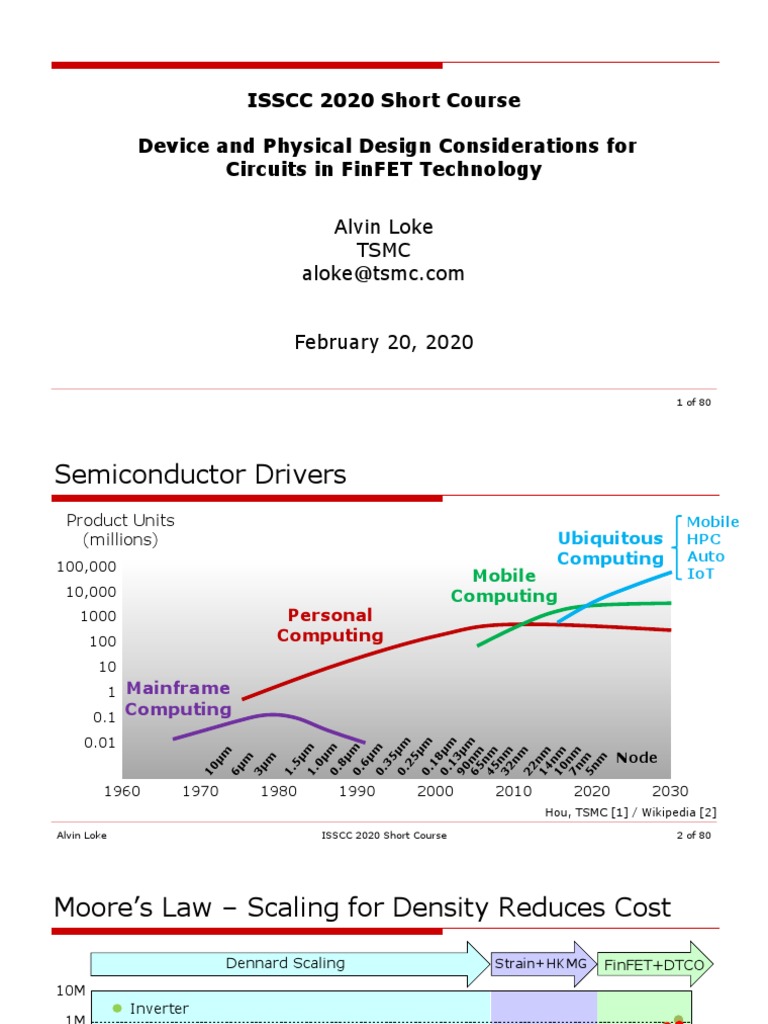 ISSCC2020-SC-1 Device and Physical Design Considerations For Circuits ...