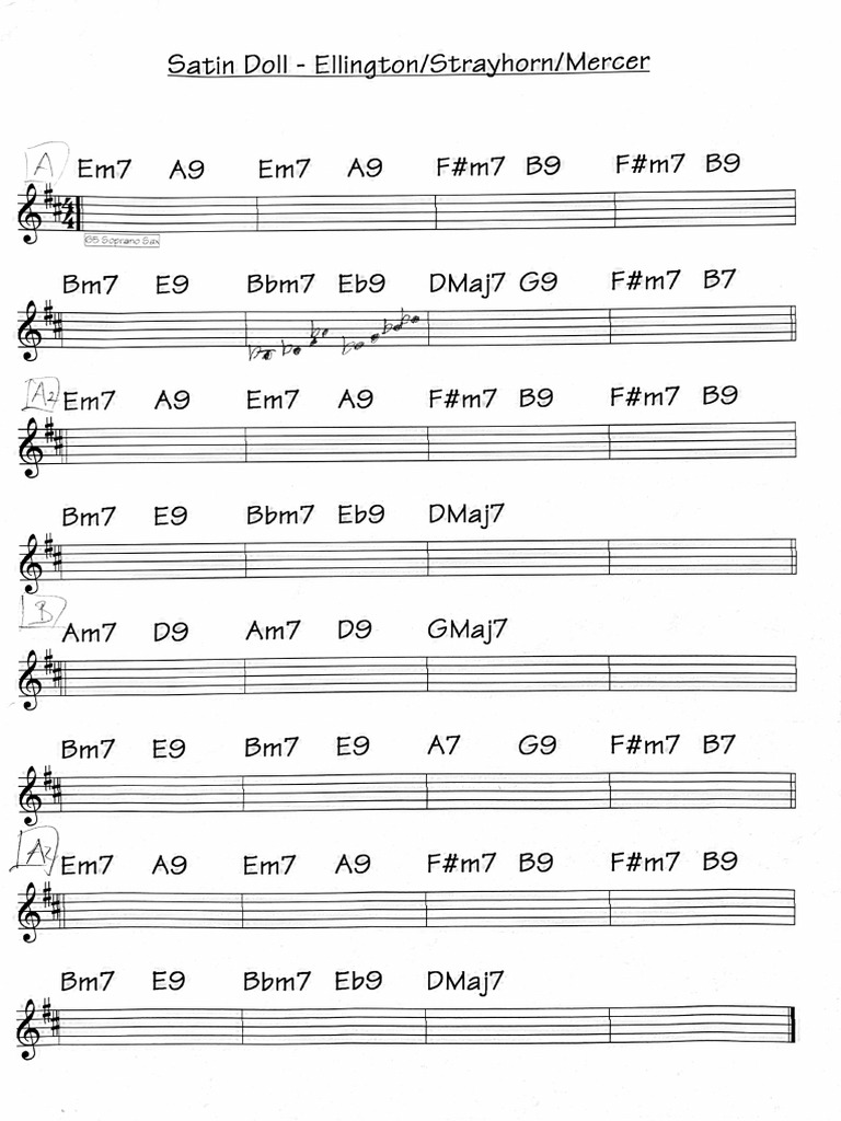 Satin Doll Chords | PDF