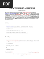 Ucc Security Agreement Sample | PDF | Security Interest | Bankruptcy