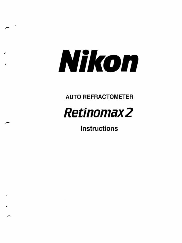 Retinomax 2 | PDF