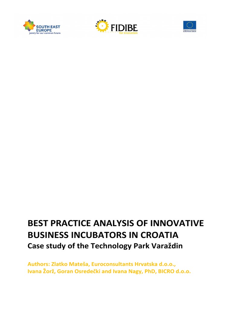 Good Practice Report On Innovative Business Incubators in Croatia | PDF ...