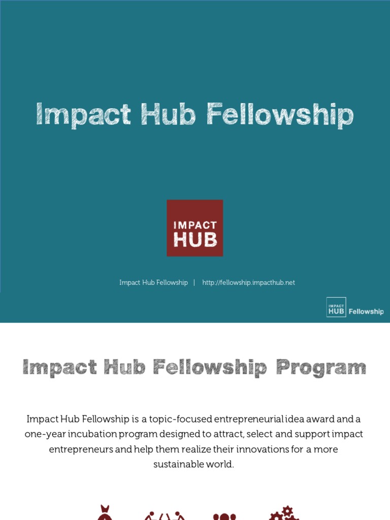 Impact Hub Fellowship Introduction | PDF | Entrepreneurship | Startup ...