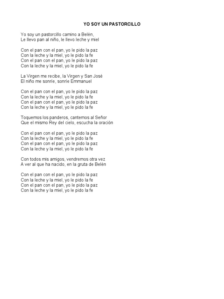 Yo Soy Un Pastorcillo | PDF