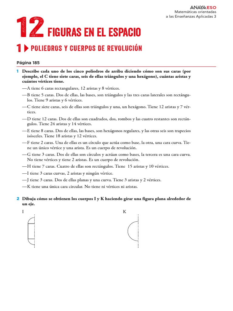 Tema 12 | PDF | Triángulo | Objetos geométricos