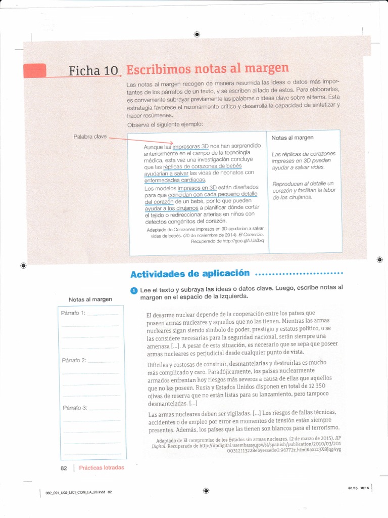 Notas Al Margen - Ficha de W | PDF