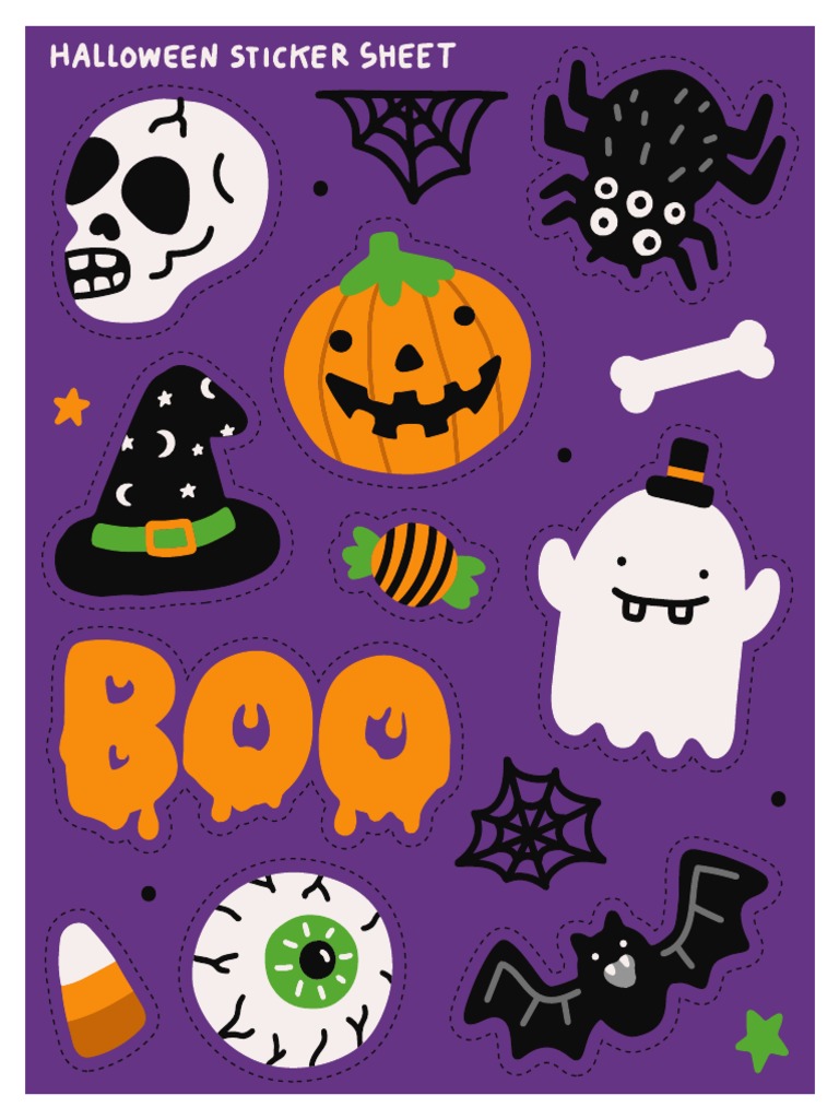Halloween Sticker Sheet | PDF