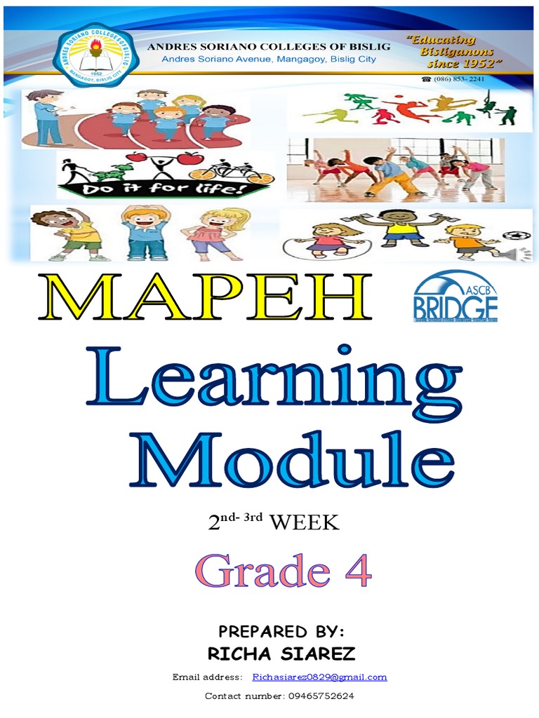 Mapeh 4 1ST Quarter | PDF