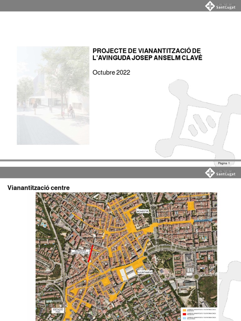 El projecte de vianantització d'Anselm Clavé | PDF