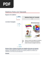 Símbolos Patrios de Venezuela | PDF | Los símbolos