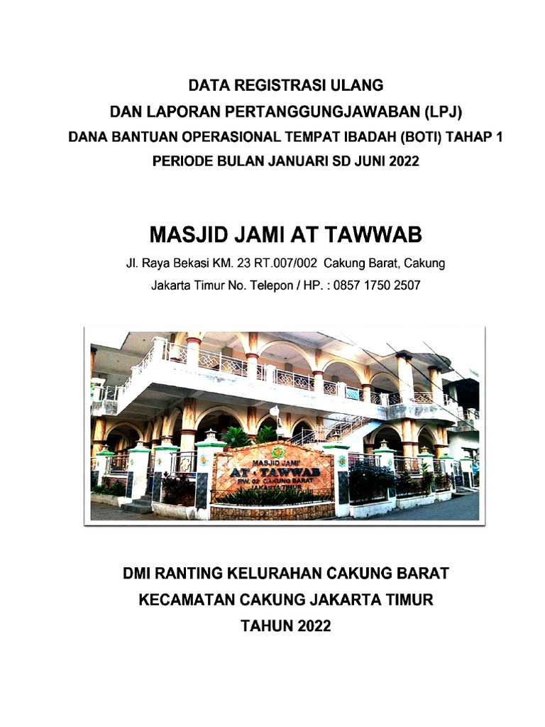 7.Lpj Boti at Tawwab 2022 Th1 | PDF