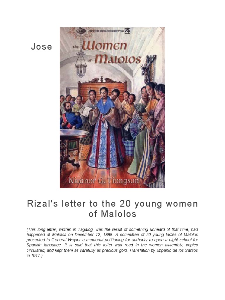 Letter To Young Women of Malolos | PDF | Sparta | Jesus