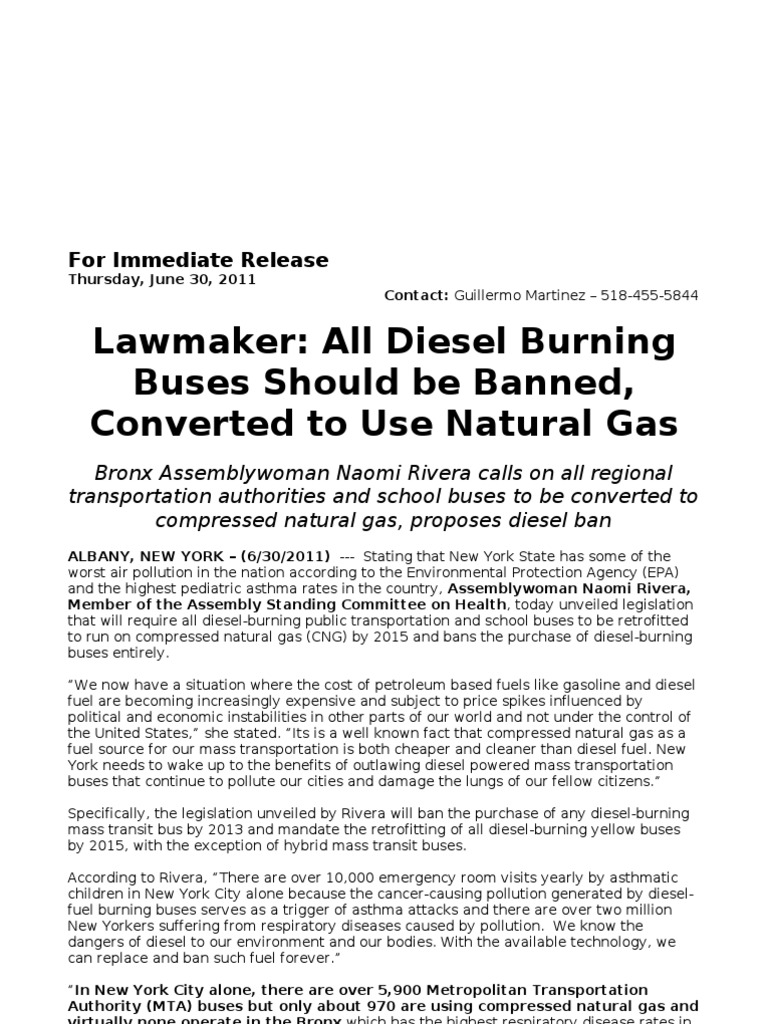 6-30-11 Compressed Natural Gas Buses | PDF | Bus | Air Pollution