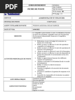 Modele Fiche de Poste Comptable Word Gratuit | PDF | Comptabilité ...