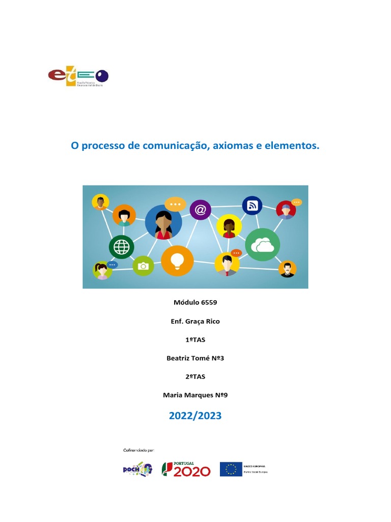 O Processo de Comunicação, Axiomas e Elementos | PDF | Comunicação ...